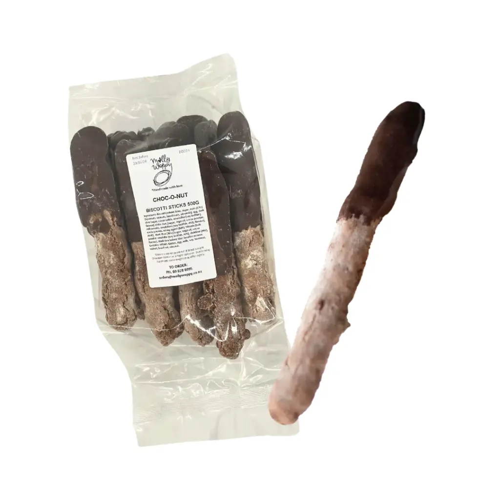 Choc-O-Nut Biscotti Sticks 25g Cafe Bulk 500g Bag | WM Retail website